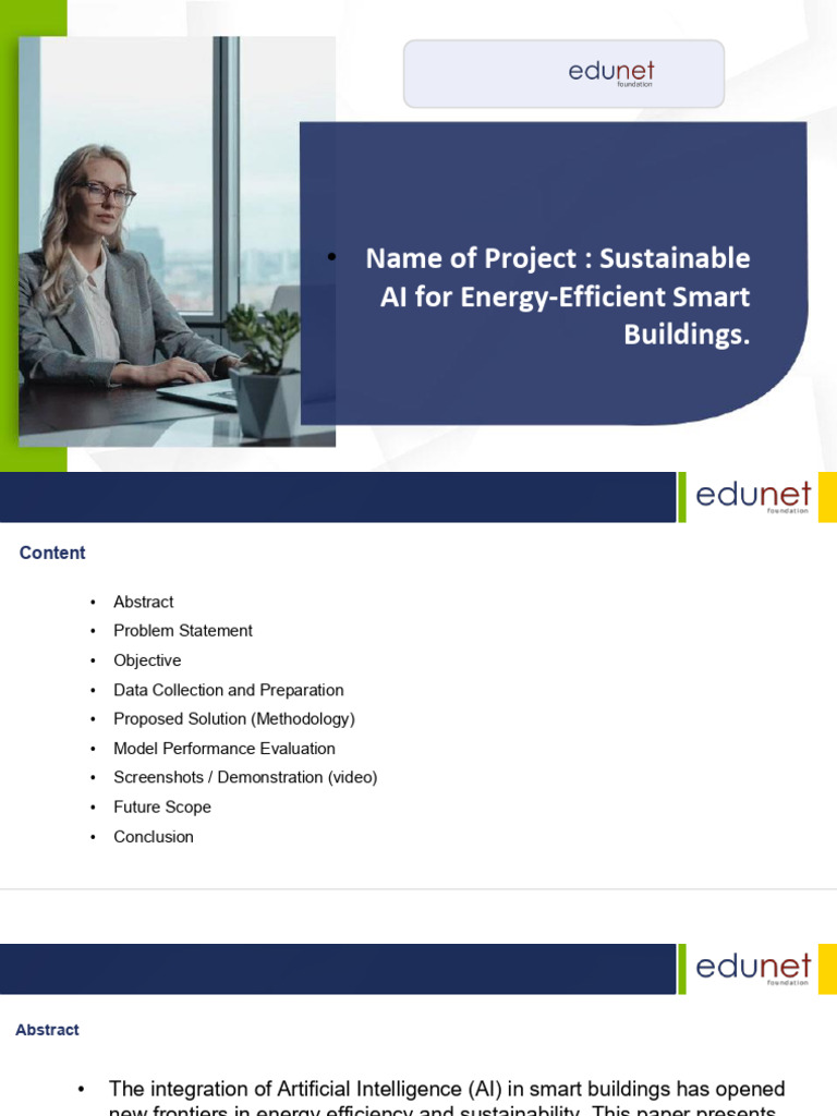 Sustainable AI For Energy-Efficient Smart Buildings | PDF | Artificial ...
