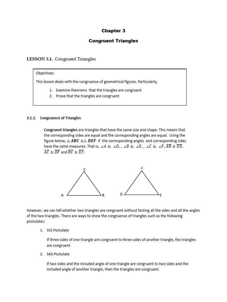 Proving Triangle Congruence with Angles | PDF | Rectangle | Triangle