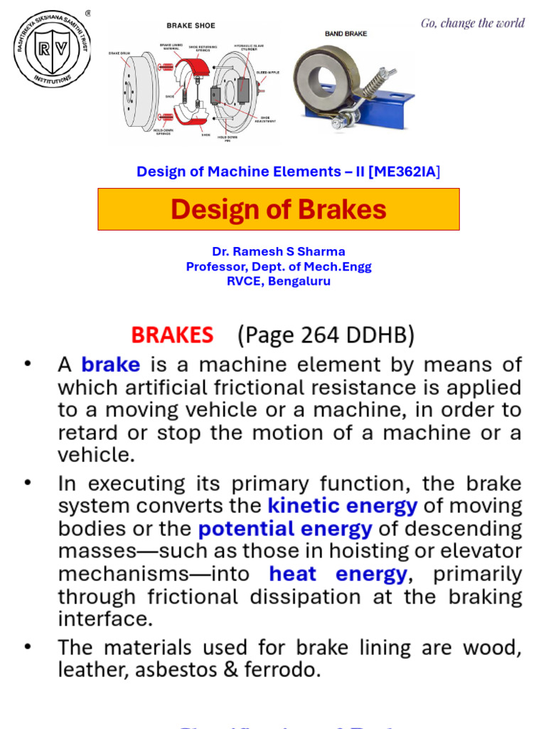 Brake Design and Analysis Techniques | PDF | Brake | Lever