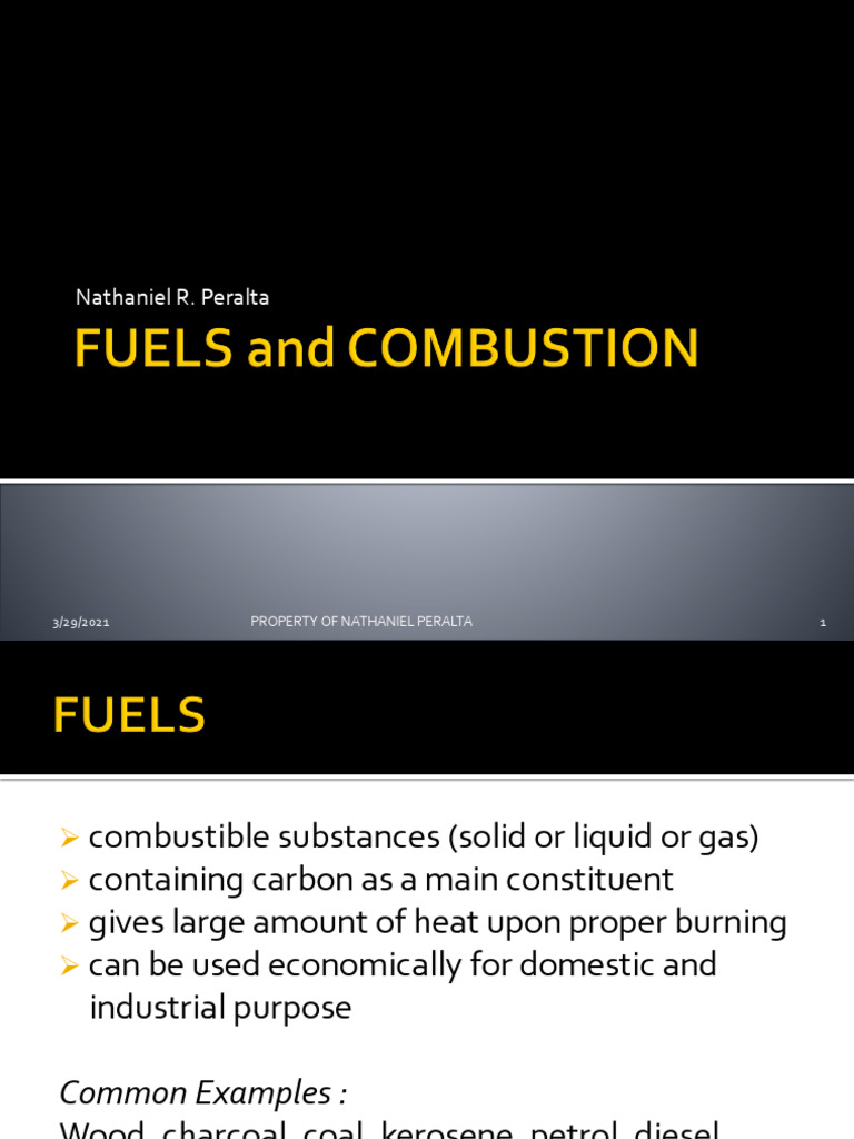 Cfe004 - Fuels and Combustion | PDF | Combustion | Coal
