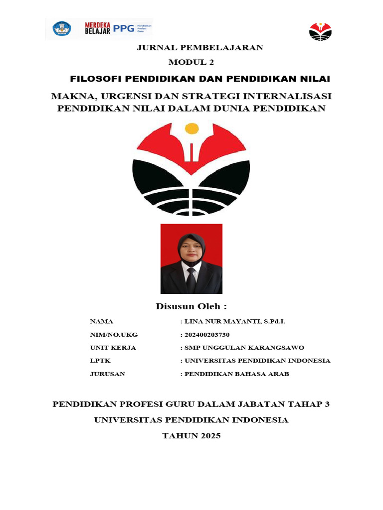 Strategi Internaliasi Pendidikan Nilai | PDF