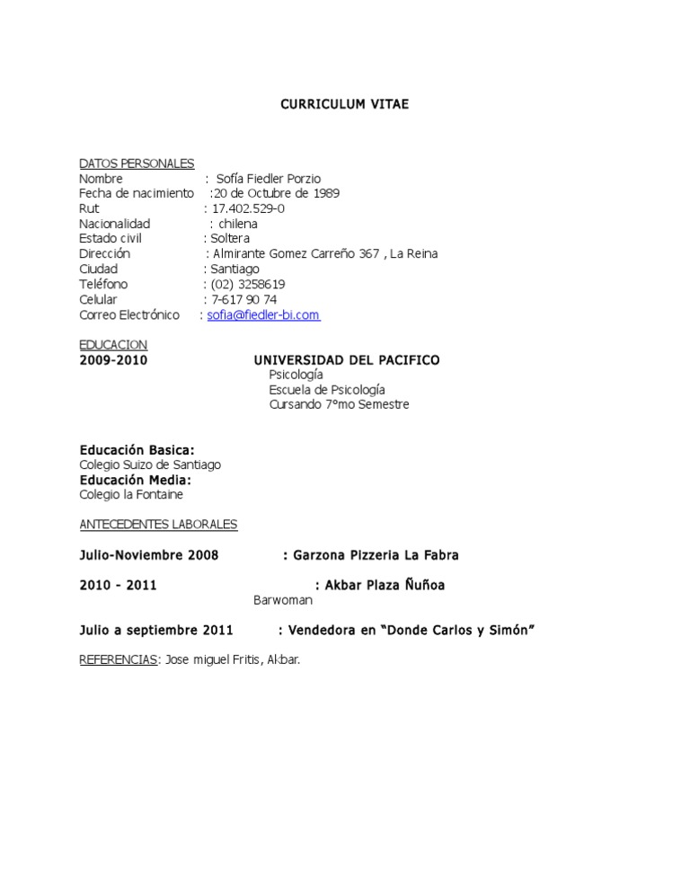 Curriculum Sofi | PDF | Aprendizaje | Educación avanzada