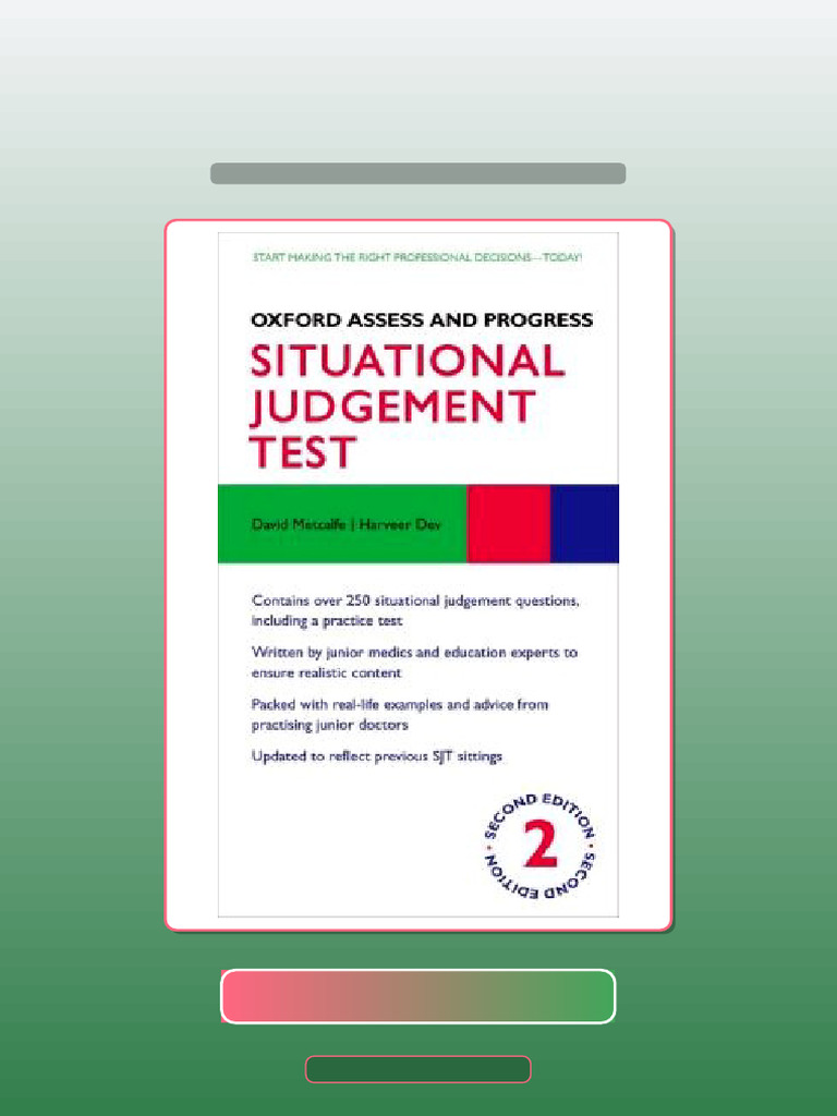 Authorized Situational Judgement Test Oxford Assess and Progress 2nd ...
