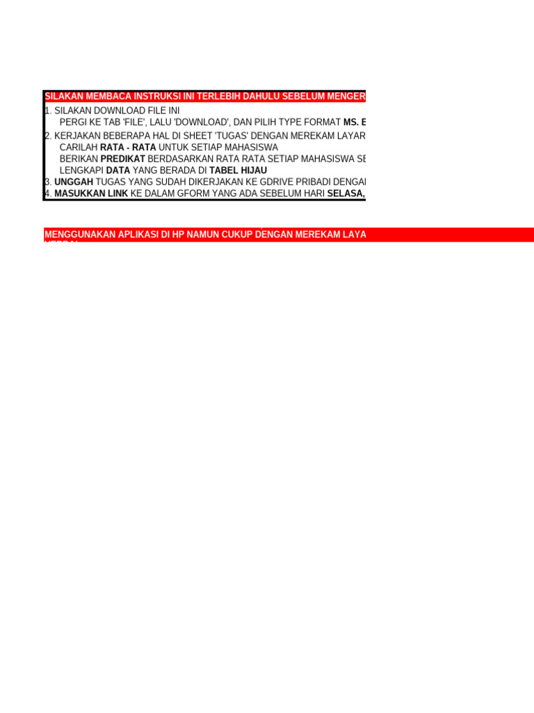 Tugas ICT Mr.Excel | PDF