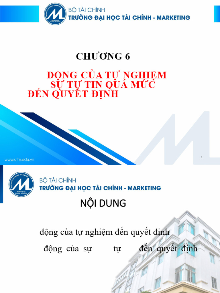 CHUONG 6. TAC DONG CUA TU NGHIEM VÀ TU TIN QUA MUC DEN QUYET DINH TAI ...