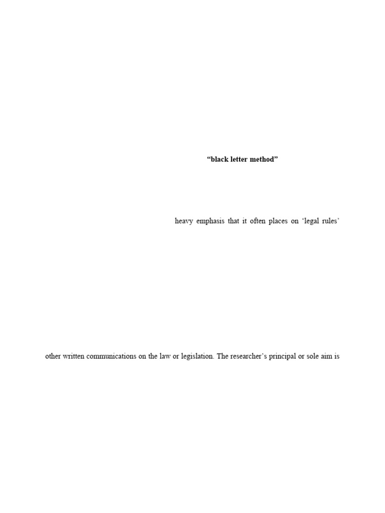 Types of Legal Research Methodology | PDF | Methodology | Analysis
