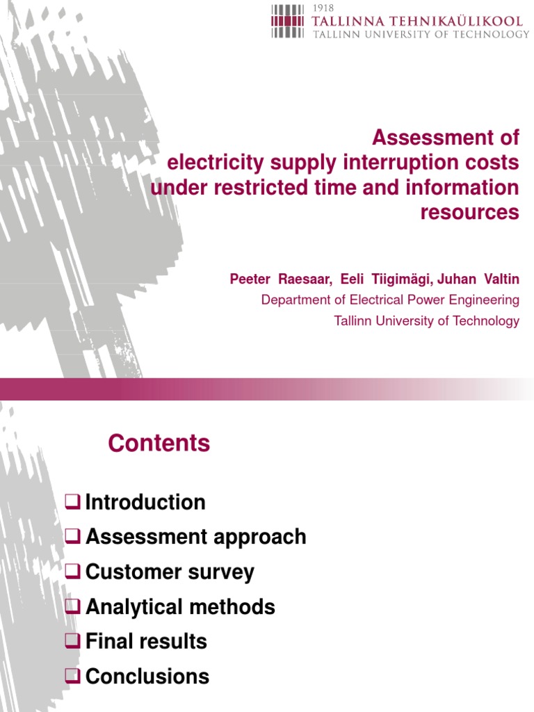 Assessing Electricity Supply Costs in Estonia | PDF | Purchasing Power ...