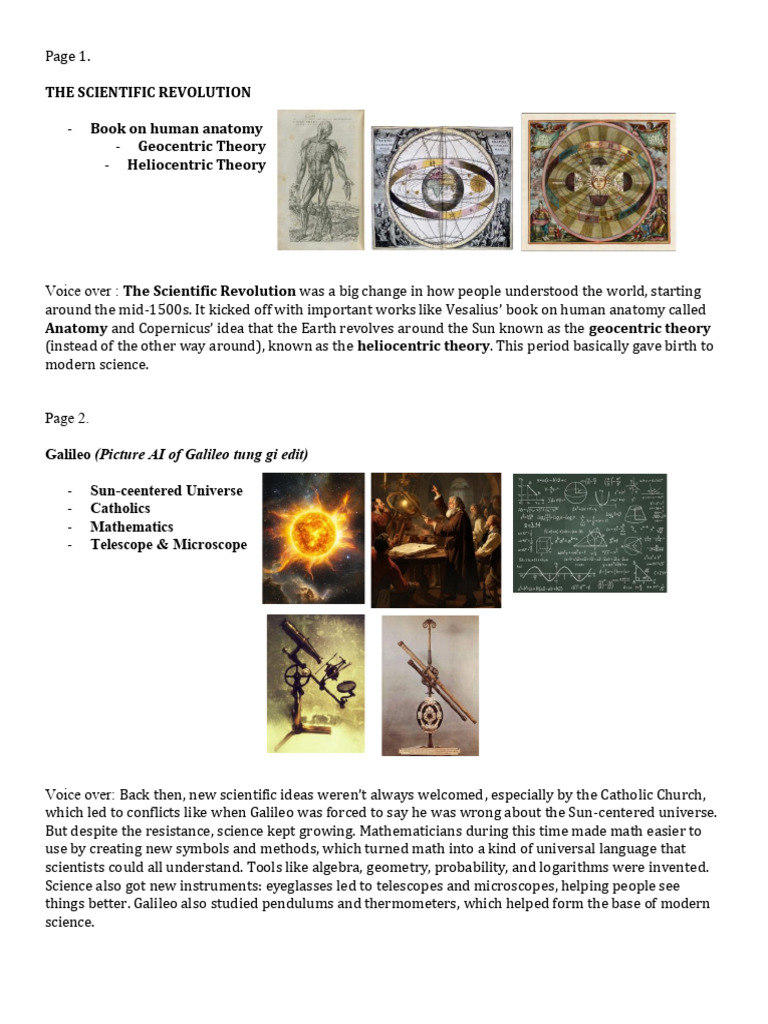 The Scientific Revolution Book On Human Anatomy Geocentric Theory ...