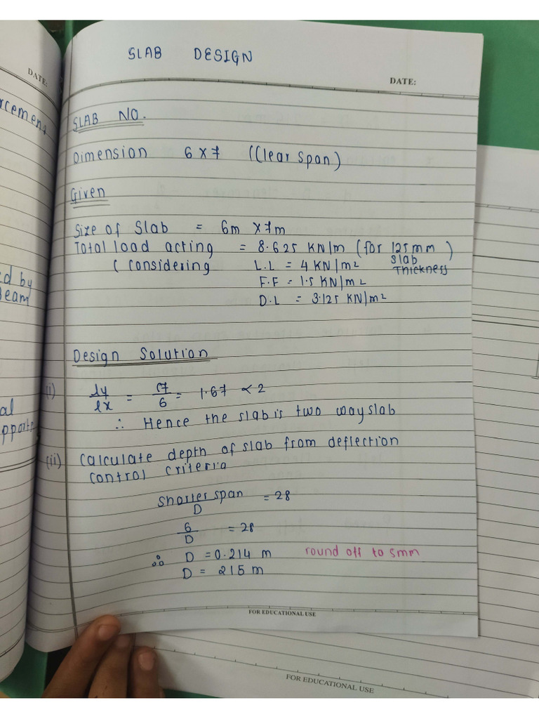 Slab Calculations | PDF