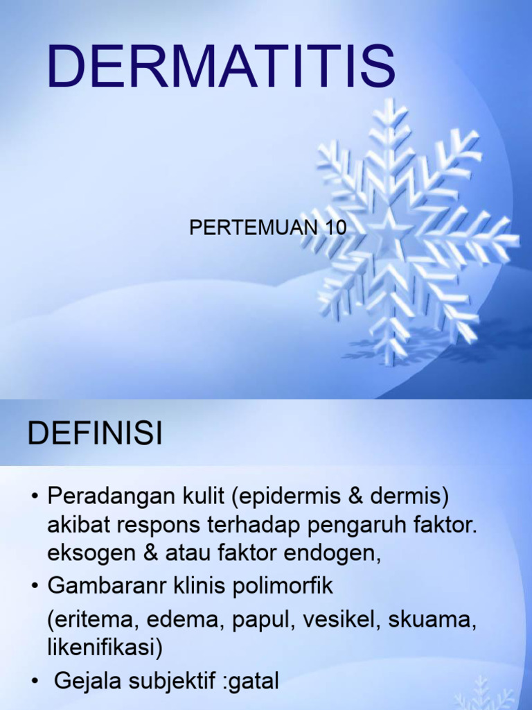 p10 Dermatitis.ppt | PDF