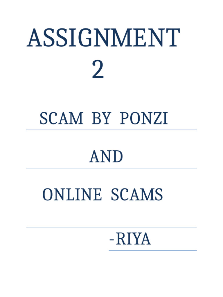 Ponzi Scheme Introduction | PDF | Ponzi Scheme