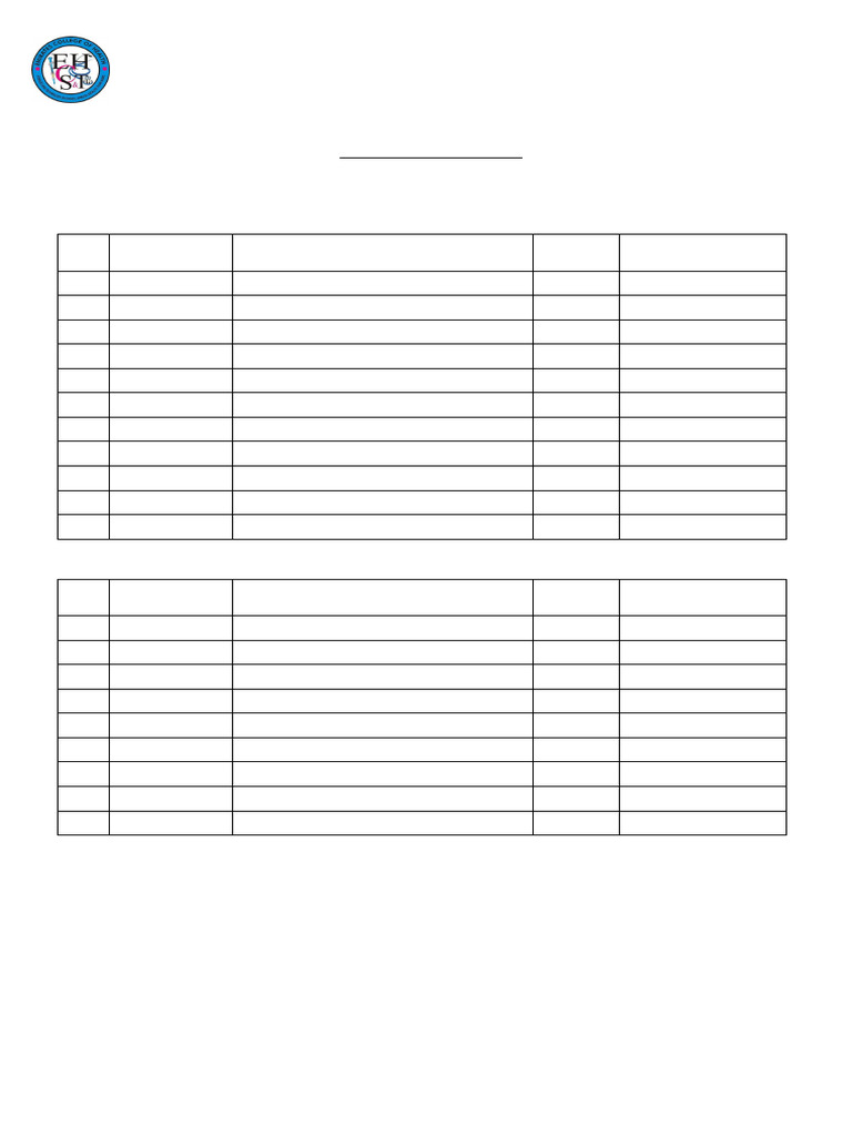 Course Form - First Semester, 2024 - 2025 | PDF | Medical Specialties | Health Sciences