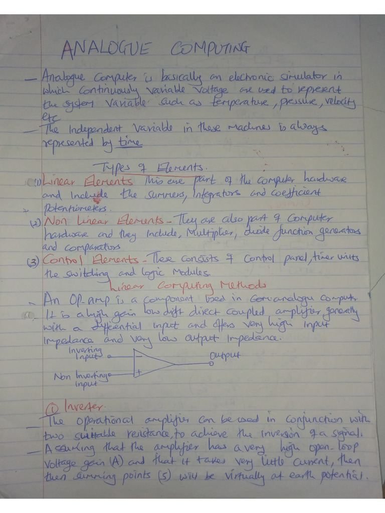 Analogue Computing | PDF