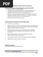 Modified Ashworth Scale Overview | PDF