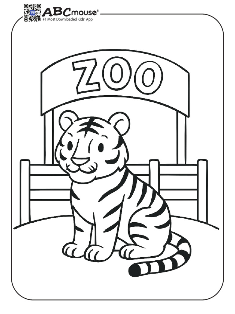 ABCmouse Zoo Coloring Page 7 | PDF