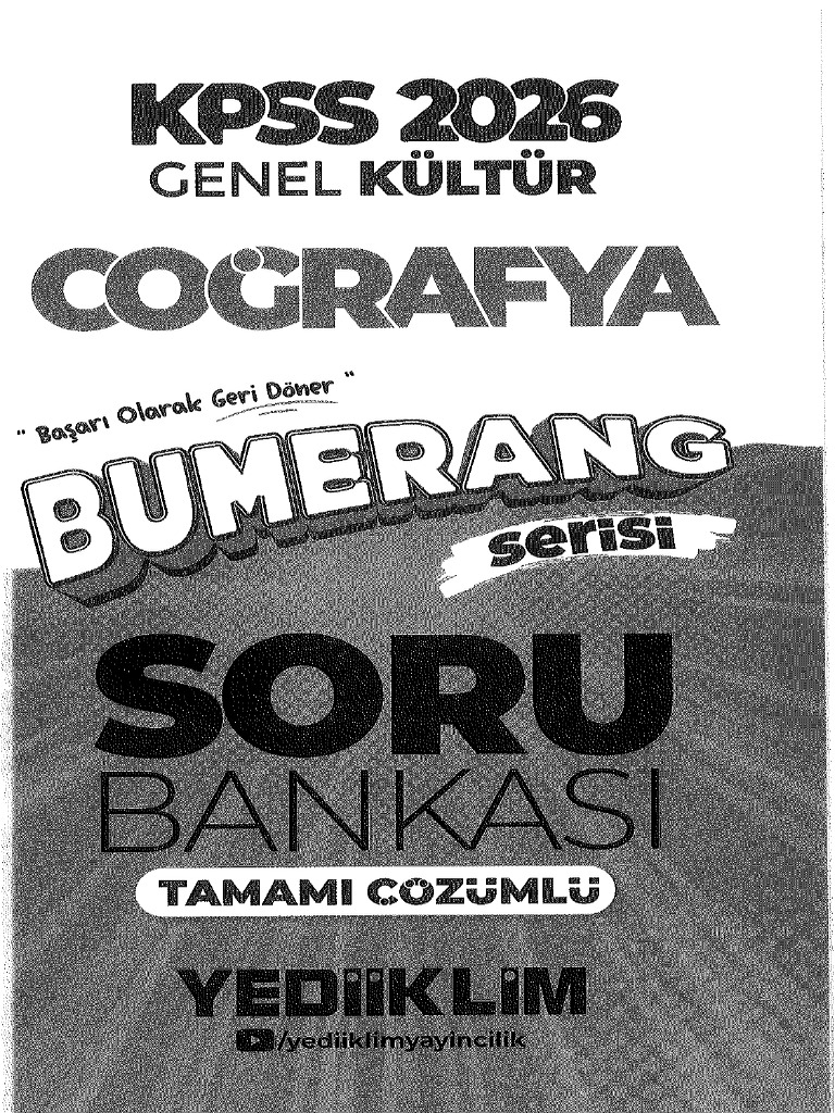 Bumerang Coğrafya2026 | PDF