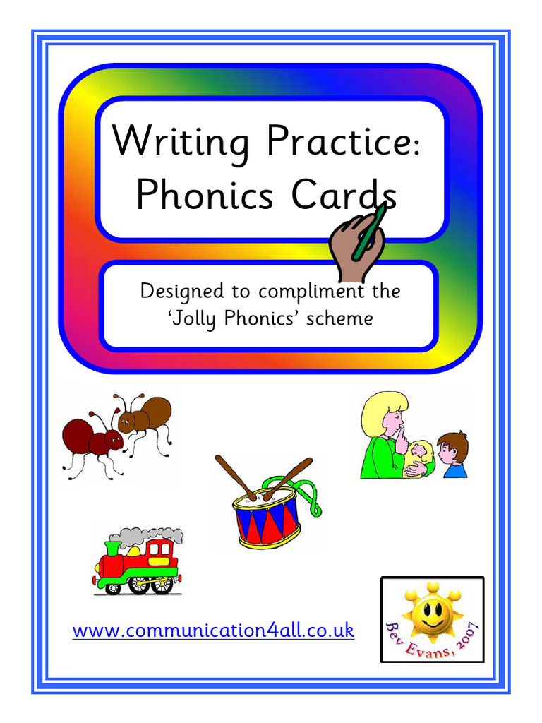 Jolly Phonics Writing Practice Phonics Cards | PDF