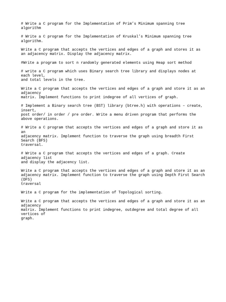 Imp Questions Dsa | PDF