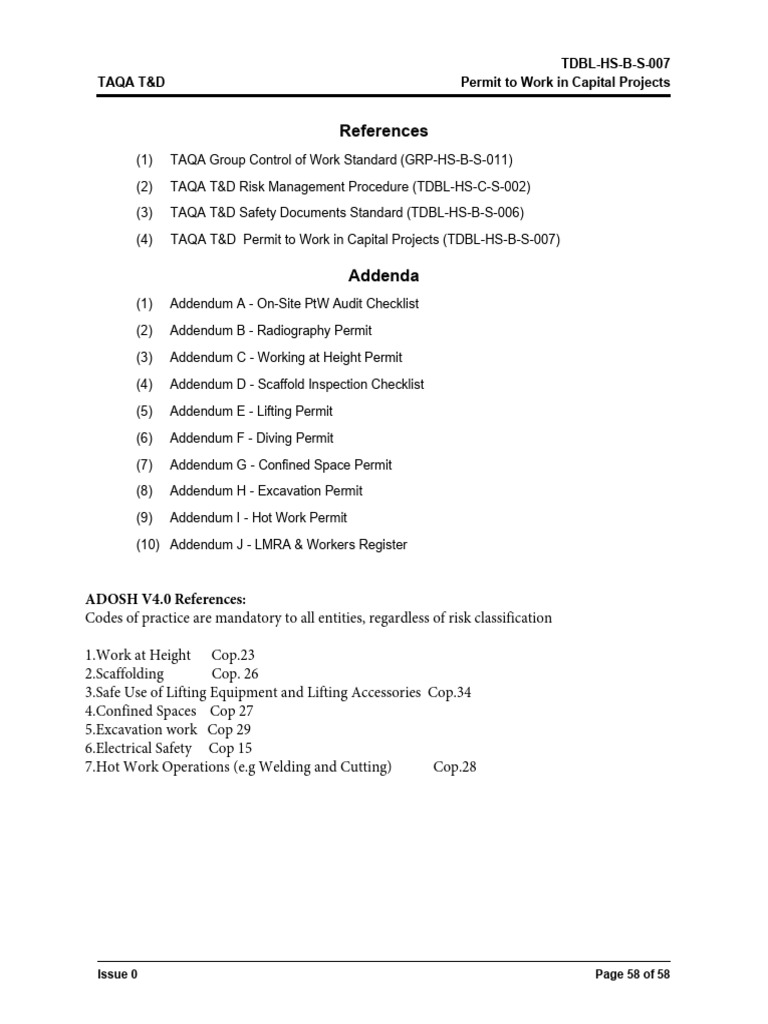 Permit to Work Audit Checklist | PDF | Scaffolding | Crane (Machine)