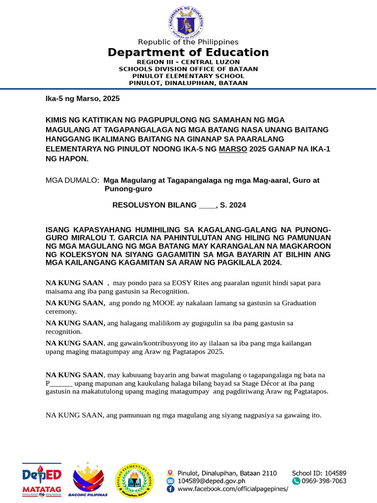 Resolusyon Grad | PDF