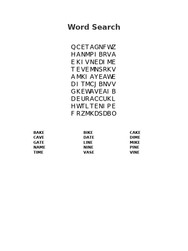 EFL Phonics 3 Unit 3 Word Search | PDF