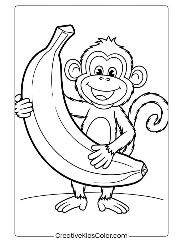 Monkey Holding A Giant Banana r1 | PDF
