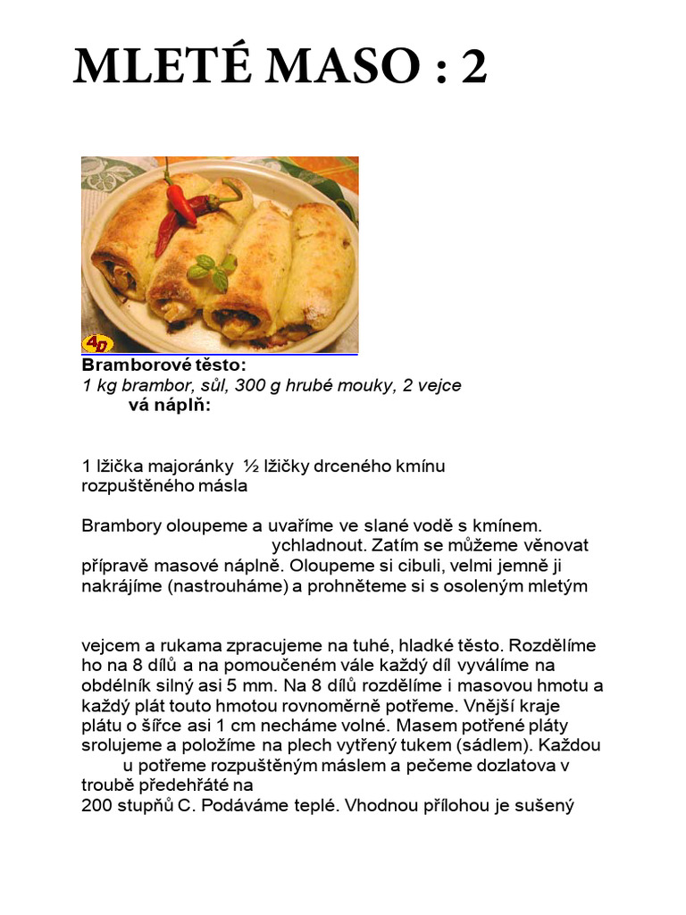 Mleté Maso 2 | PDF