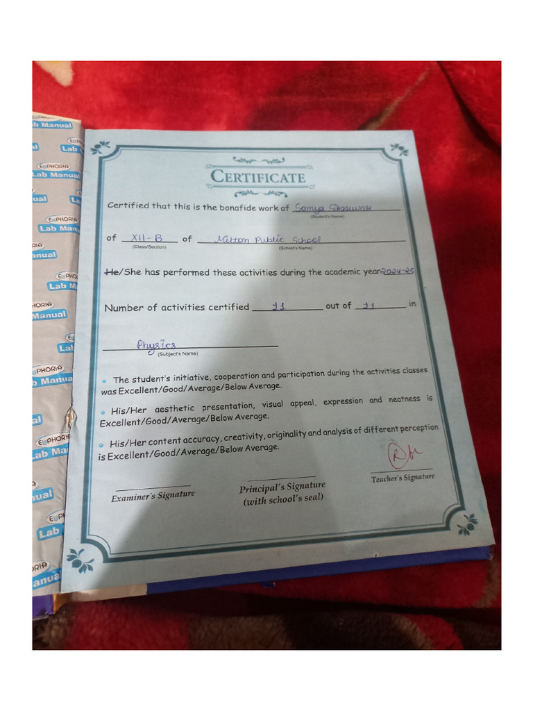 Physics Practical File | PDF