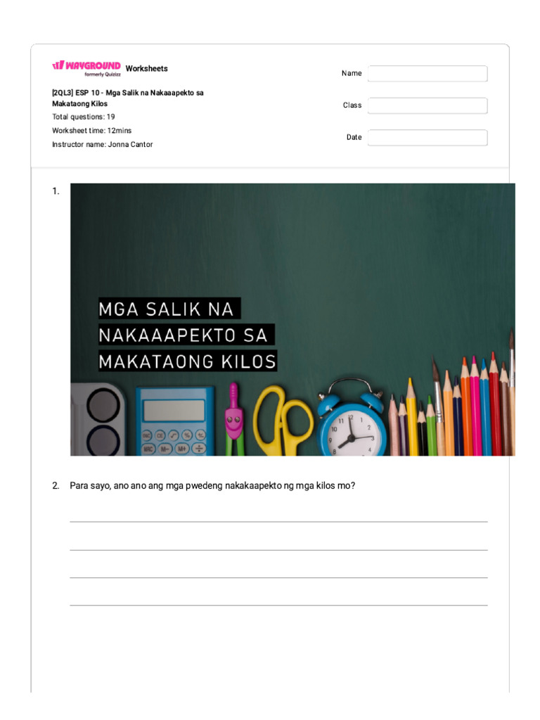 Mga Salik | PDF