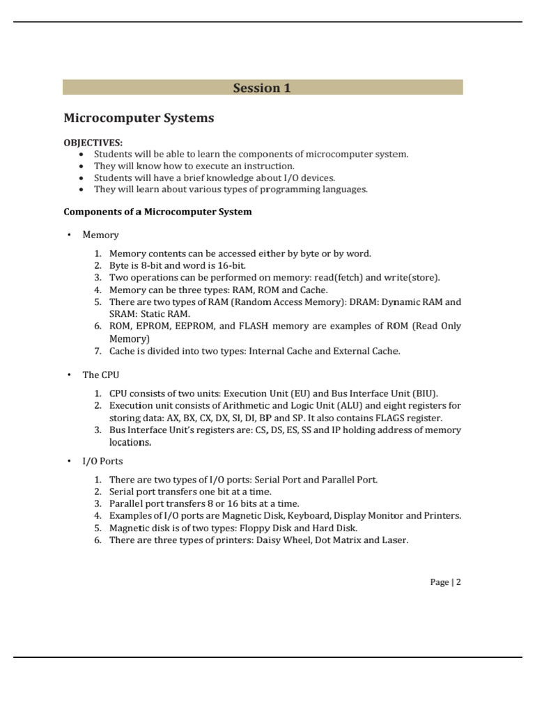 Assembly Chap1,2,3 | PDF