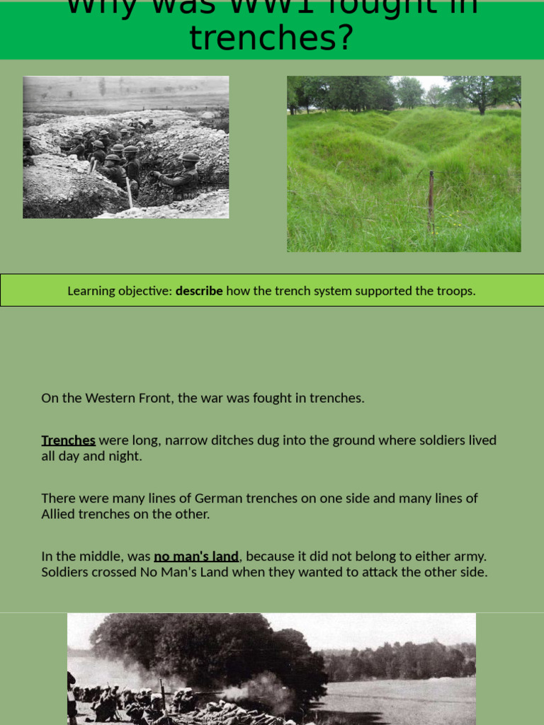 Why Was WW1 Fought in Trenches | PDF | Trench Warfare | Trench