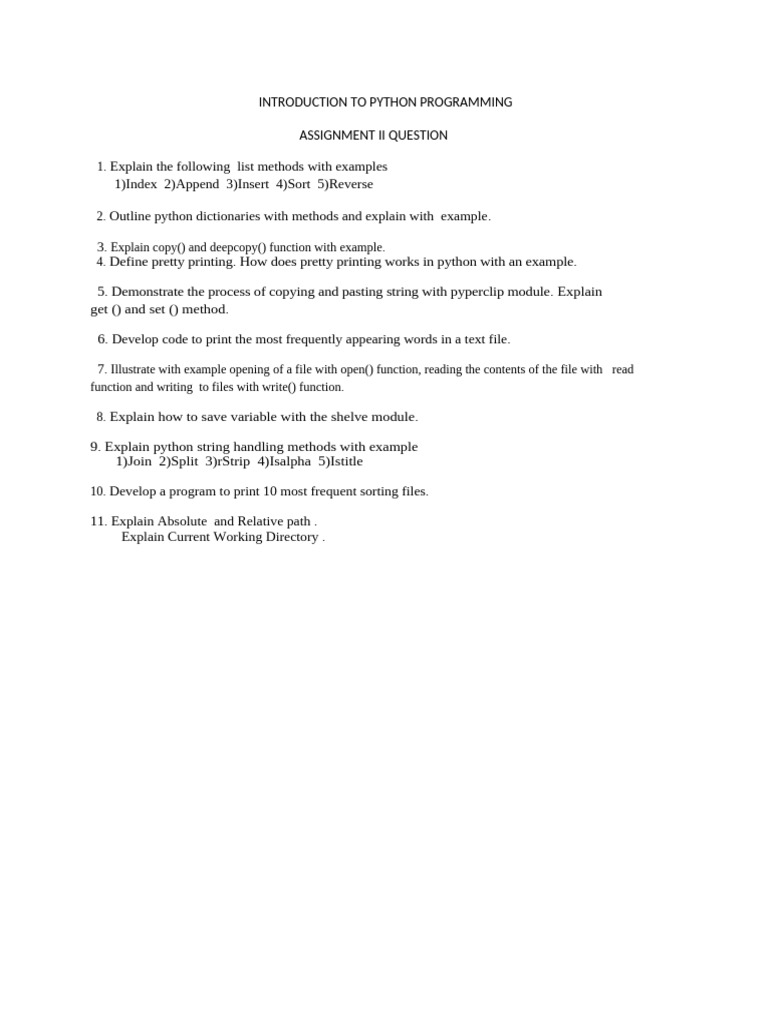 Introduction To Python Programming | PDF