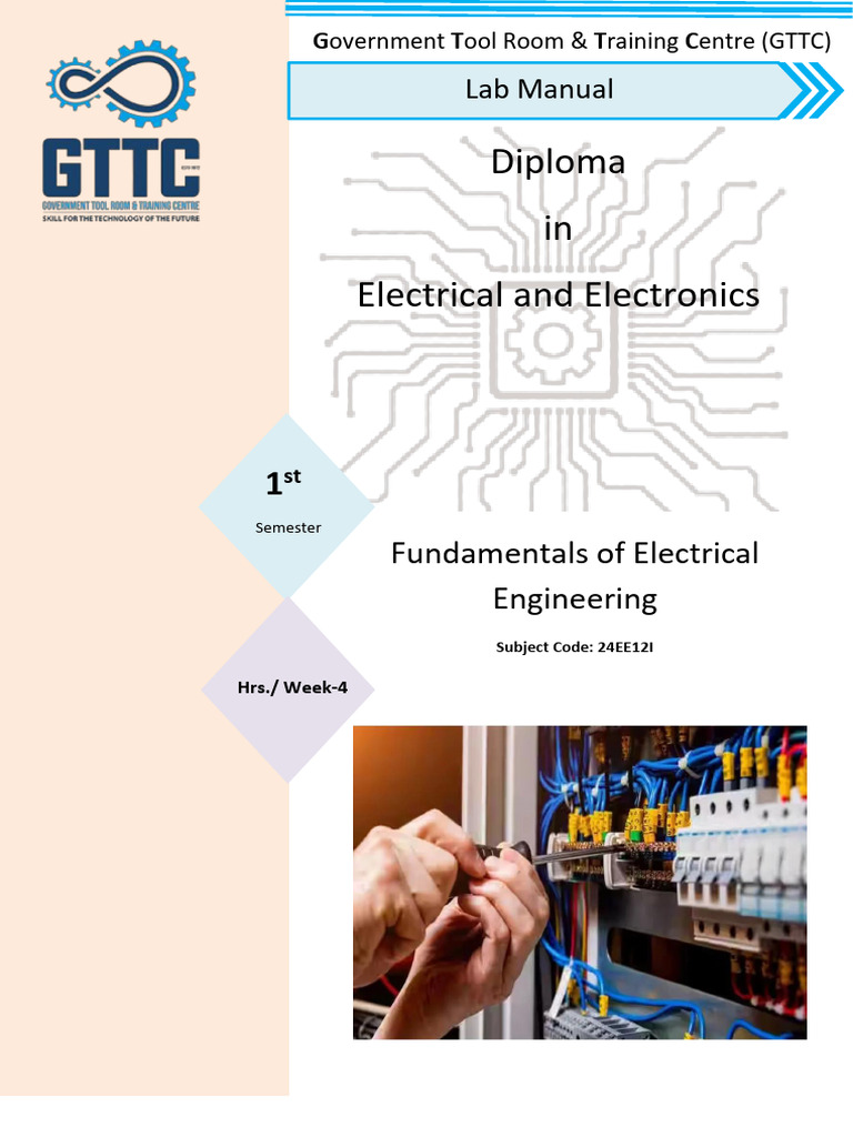 Electrical Engineering Lab Manual | PDF | Pipe (Fluid Conveyance ...