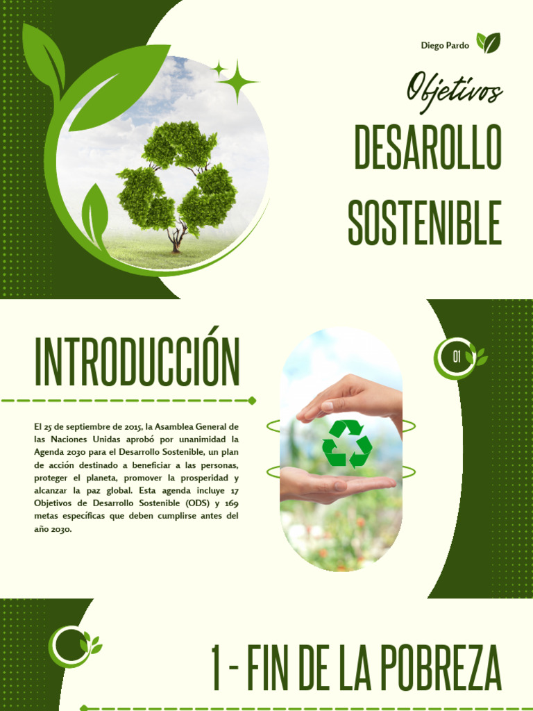 Objetivos Del Desarrollo Sostenible - Diego Pardo | PDF ...