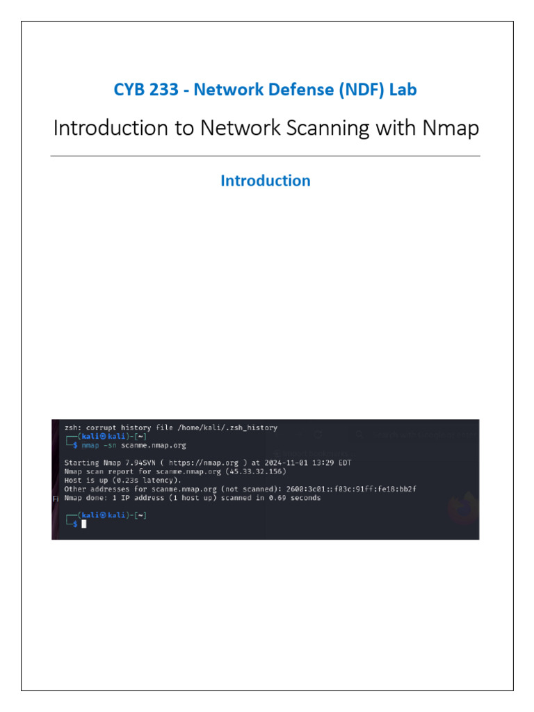 Report - Nmap 2 | PDF | Port (Computer Networking) | Firewall (Computing)