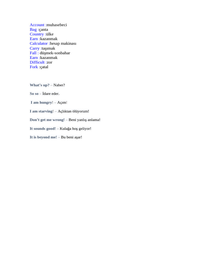 Word List 1 | PDF