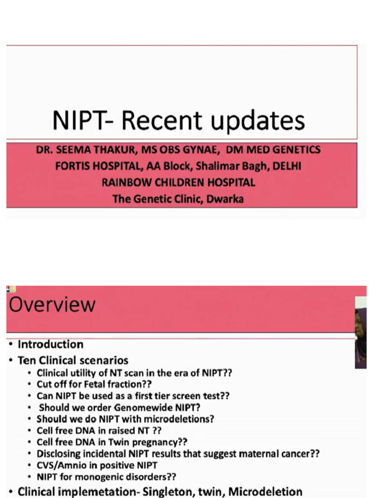 NIPT Updated | PDF