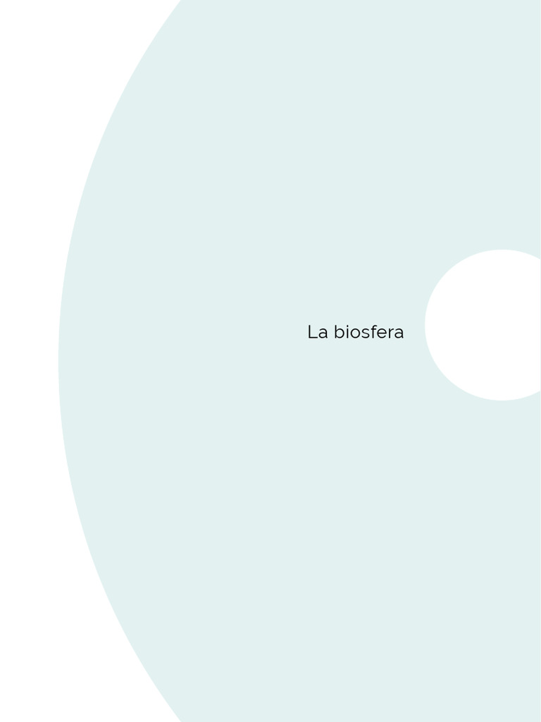 1 ESO ByG La biosfera | PDF | Organismos | Biología Celular)