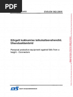 EN 362:2004 - Fall Protection Connectors | PDF