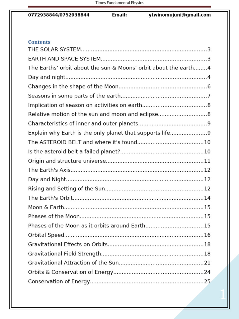Understanding Earth's Orbit and Moon Phases | PDF | Stars | Solar System