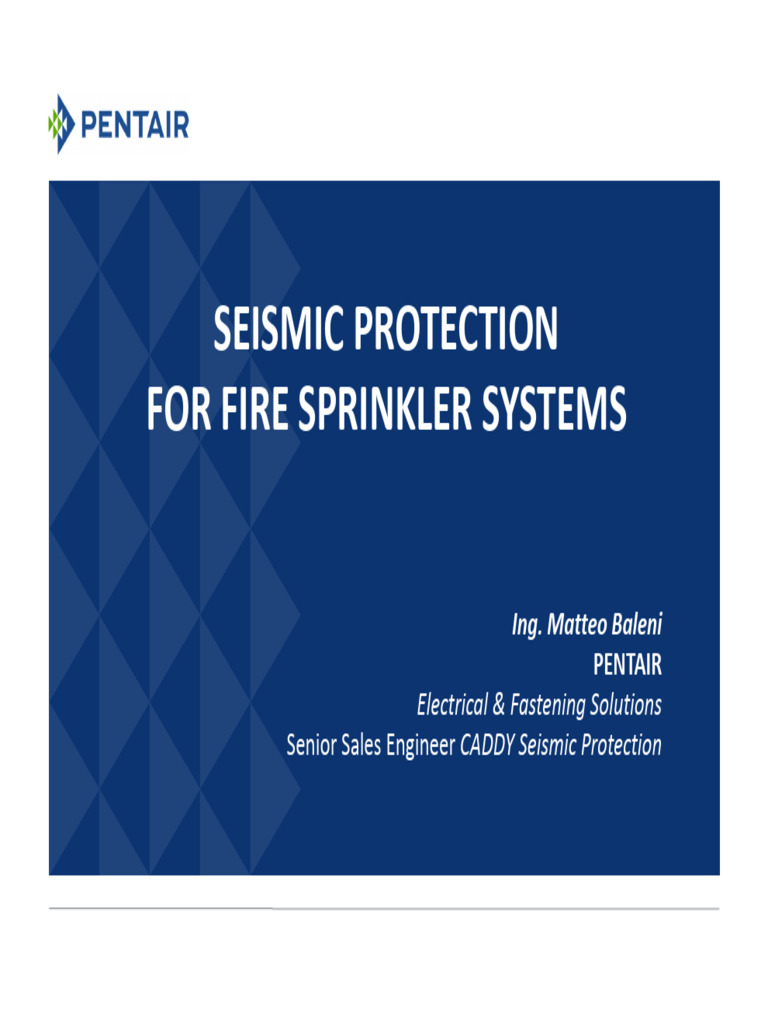 Seismic Bracing for Fire Sprinkler Systems | PDF | Earthquakes | Geophysics