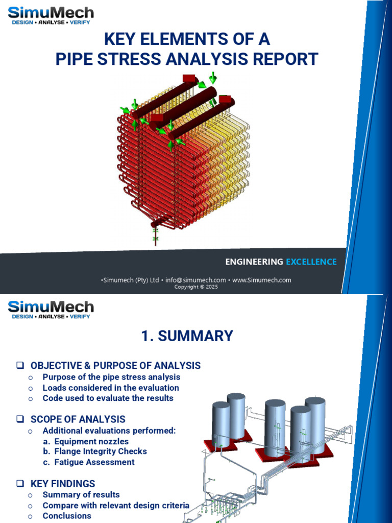 Key Elements of A Pipe Stress Analysis Report | PDF | Structural Load ...