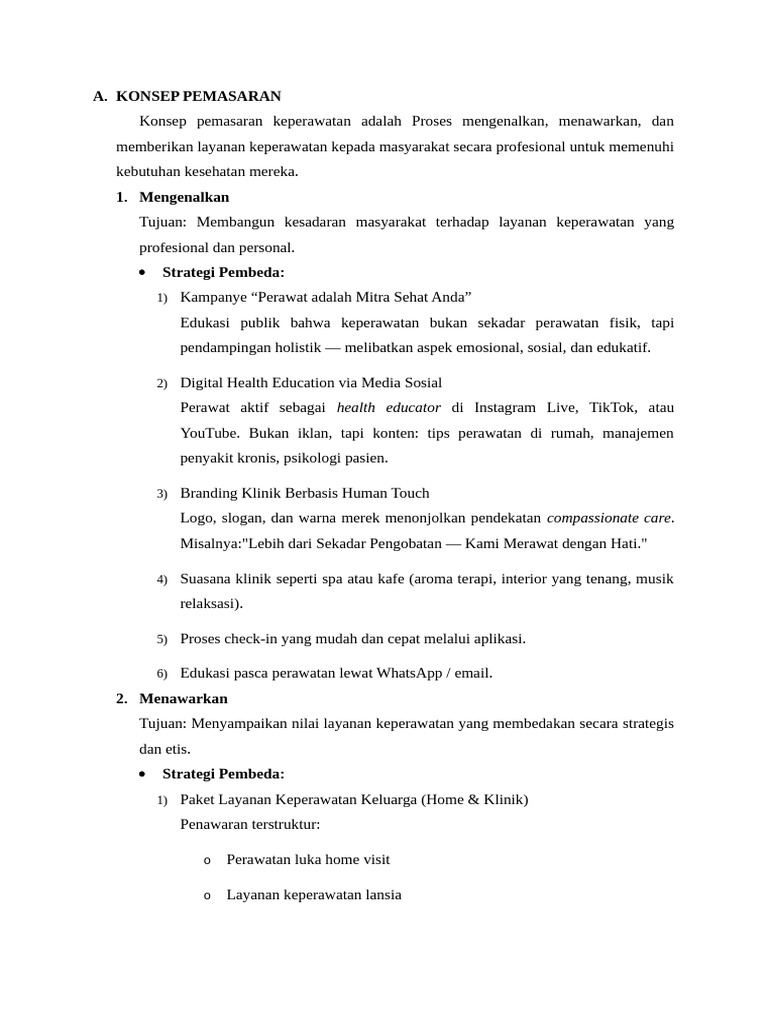 Konsep Pemasaran | PDF