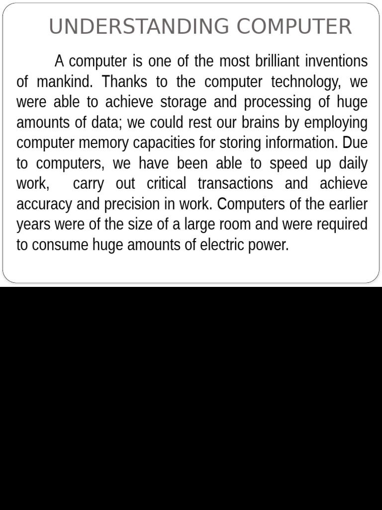 Understanding Computer | PDF | Personal Computers | Desktop Computer