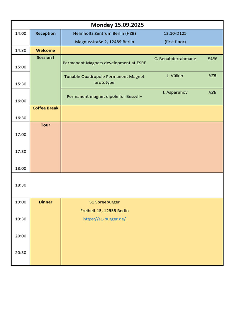 Permanent Magnet Conference Agenda 2025 | PDF