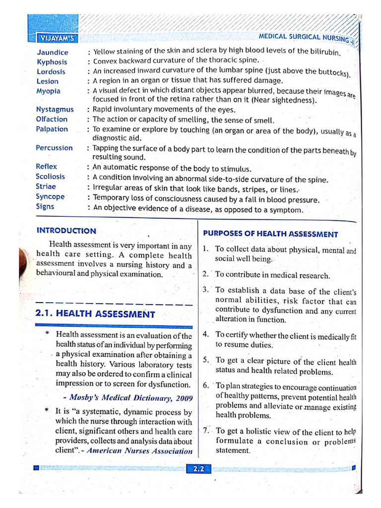 Health Assessment in Nursing Practices | PDF | Hand | Physical Examination
