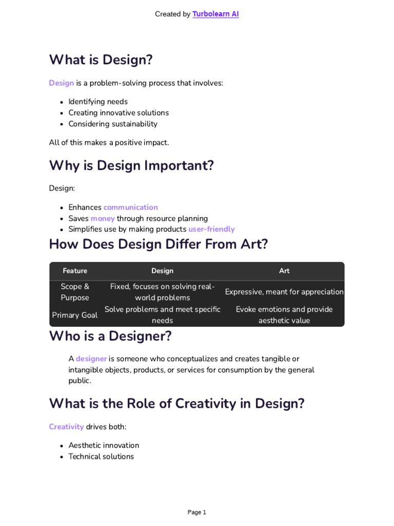 Understanding Design: Importance & Impact | PDF | Design Thinking | Design