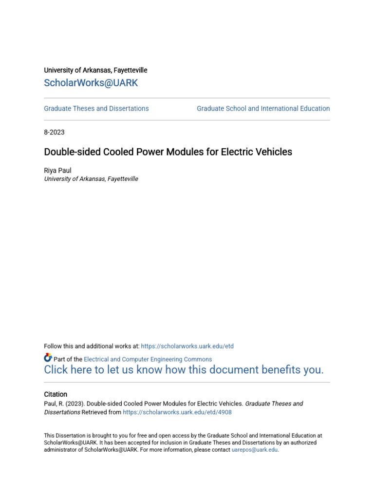 Double-Sided Cooled Power Modules For Electric Vehicles | PDF ...