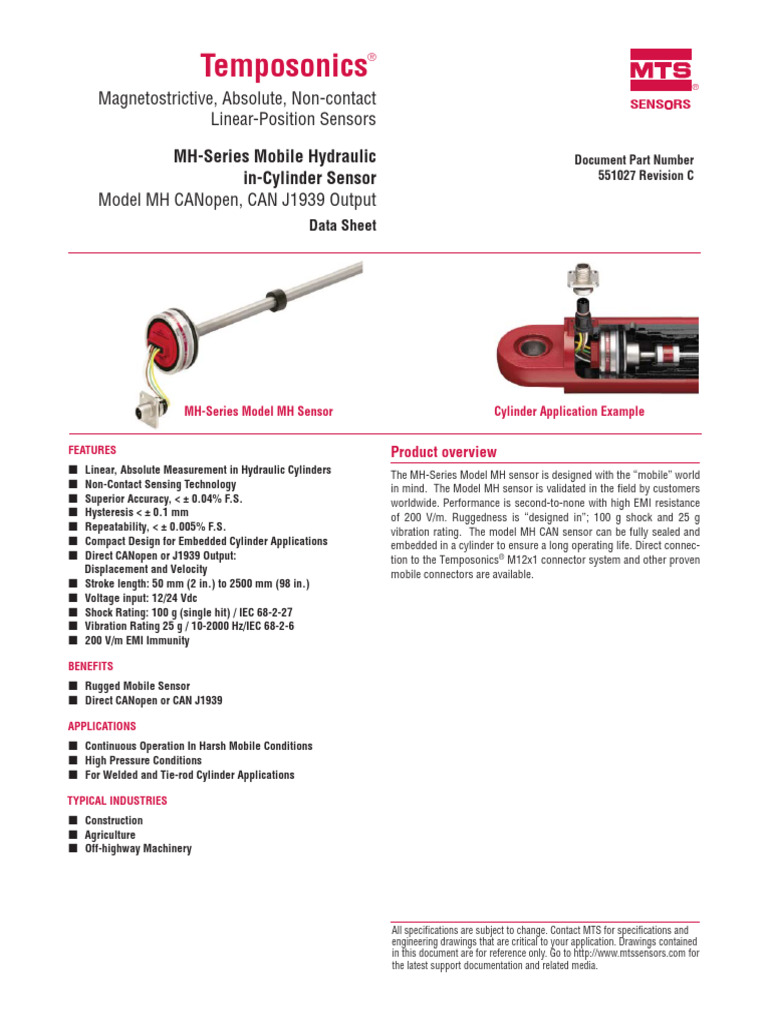 MH Series MH CANbus Data Sheet | PDF | Electrical Connector | Usb