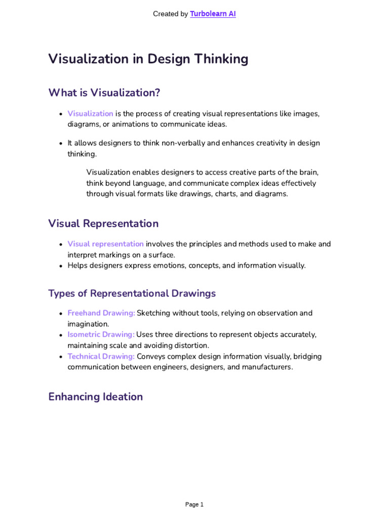 Visualization & Representation | PDF | Drawing | Perspective (Graphical)